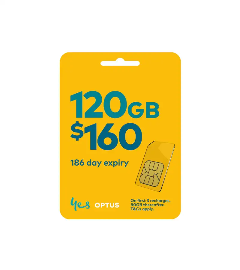 Buy Optus $160 Prepaid 365 Day Phone SIM at Best Price